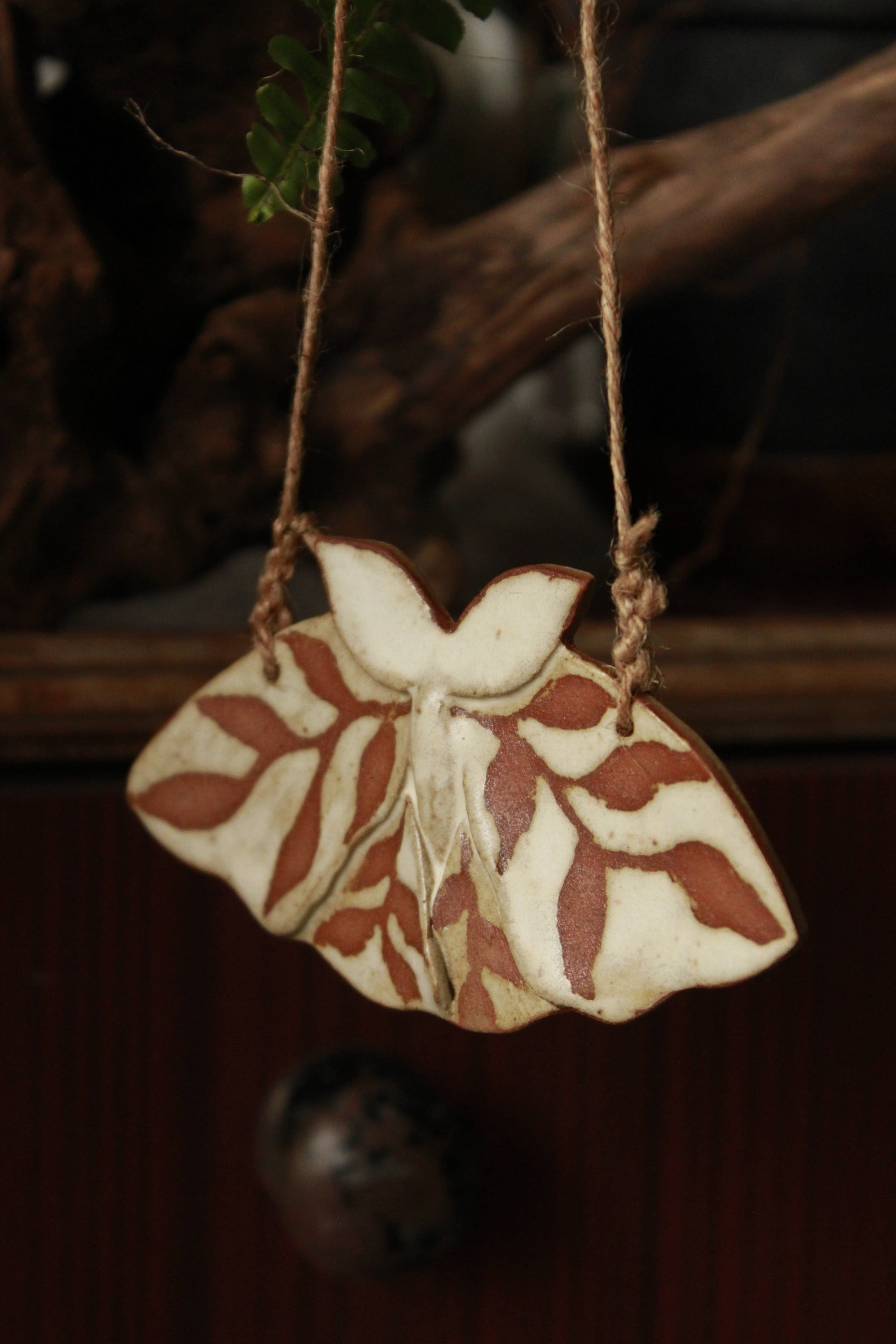 Patanga Ornaments Handmade Ceramic Moths Hanging Decoration Limited ...