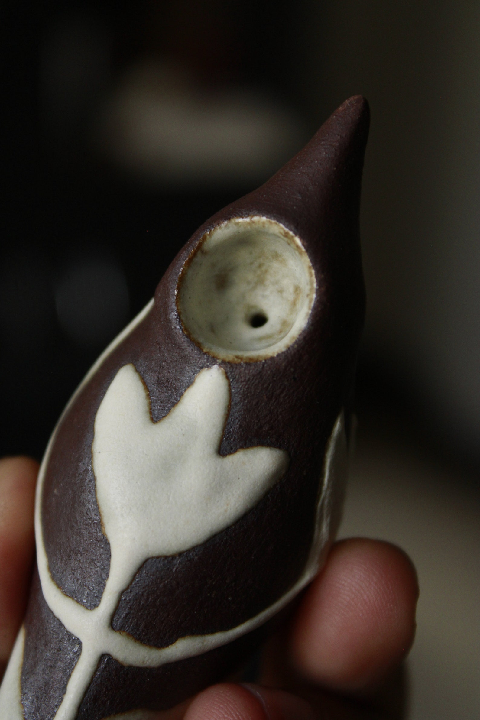 Bird Pipe Handcrafted Ceramic Clay Bird Figurine Tobacco Smoking Pipe ...