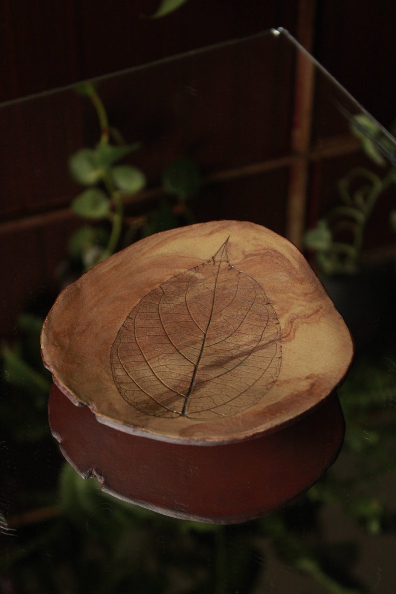 Ceramic Leaf Plates Handmade Rolling Tray Small Dishes for - Etsy