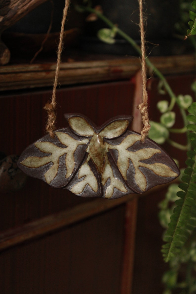 Patanga Ornaments Handmade Ceramic Moths Hanging Decoration Limited ...