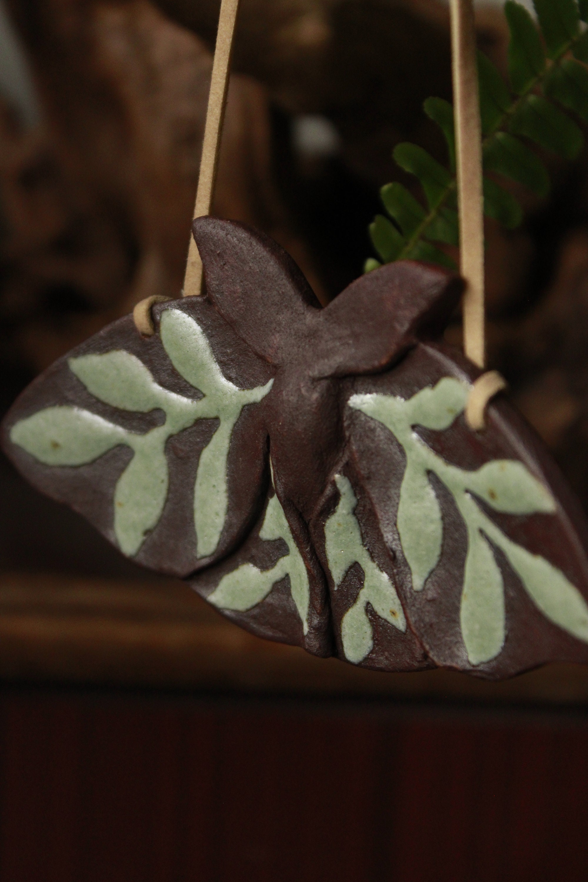 Patanga Ornaments Handmade Ceramic Moths Hanging Decoration Limited ...