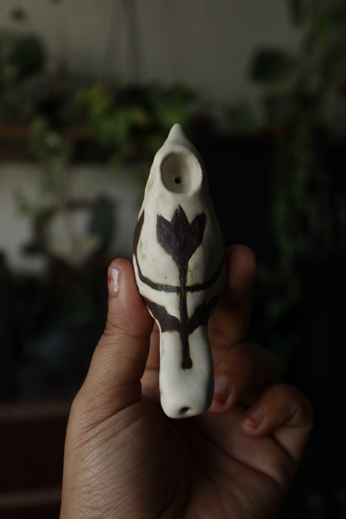 Bird Pipe Handcrafted Ceramic Clay Bird Figurine Tobacco Smoking Pipe ...