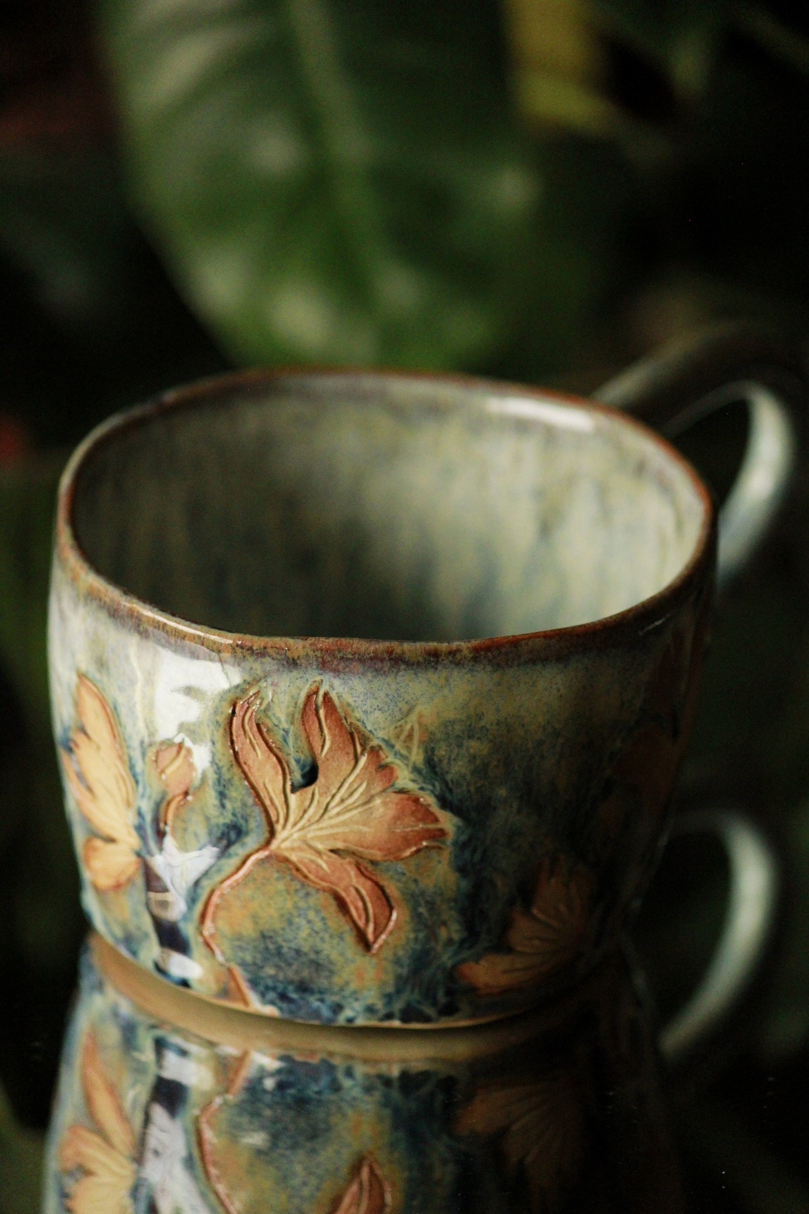 Ceramic Mugs Blue Mugs Handmade Coffee Mugs Large Ceramic Teacups ...