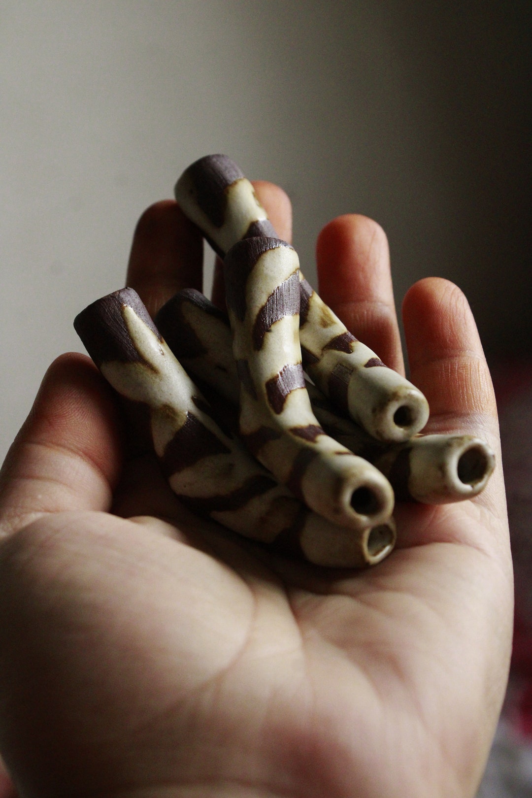 Handmade One Hitter Pipe | Cigarette & Joint Holder | Ceramic Smokeware ...