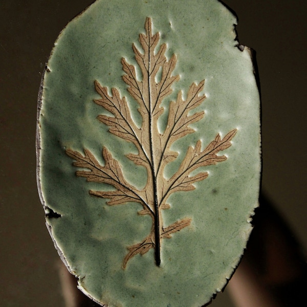 Ceramic Leaf Plate - Etsy