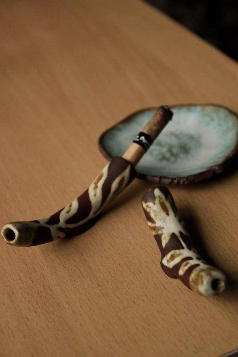 Handmade One Hitter Pipe Cigarette Holder Ceramic Smoking Accessories ...