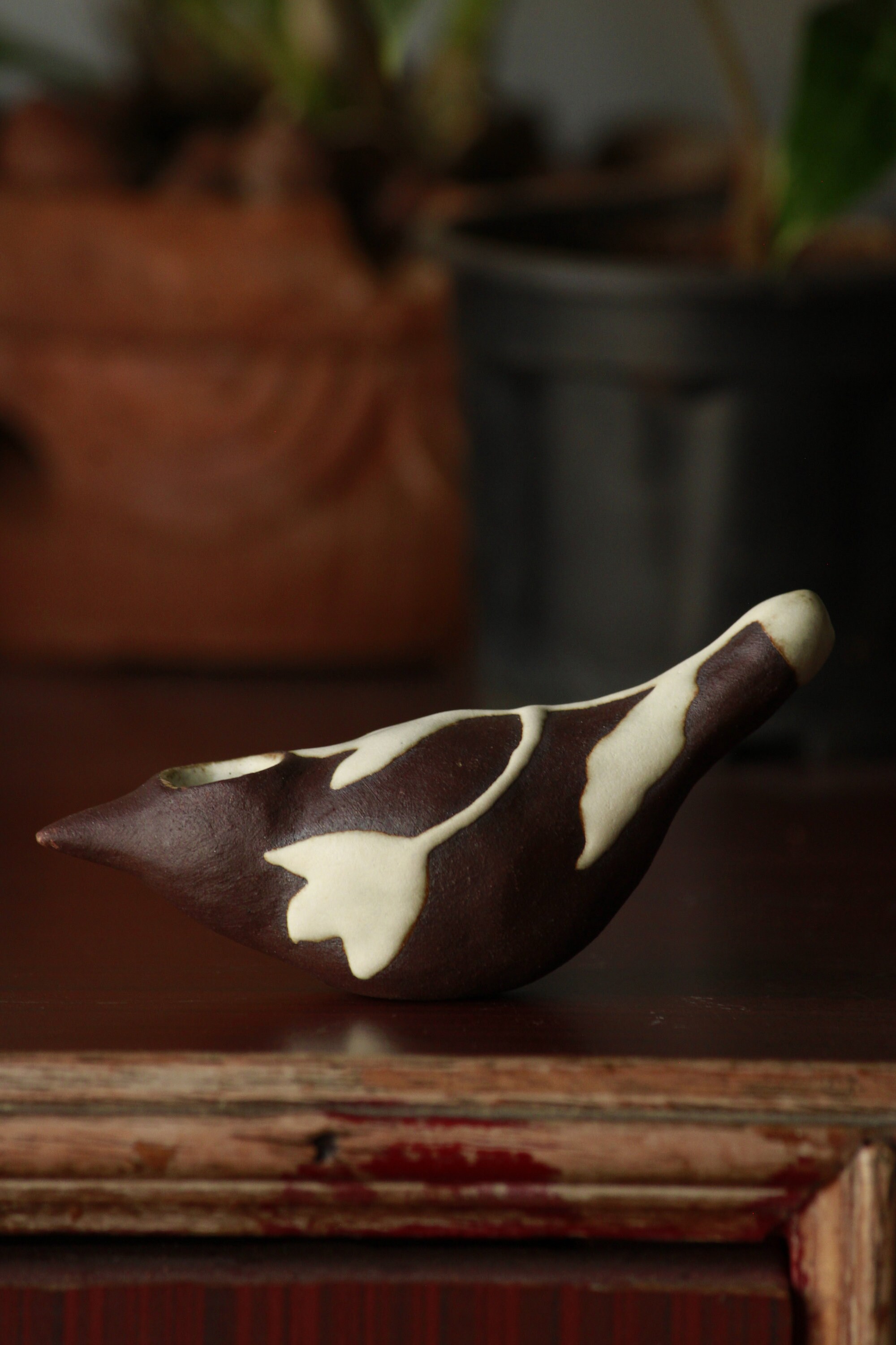 Bird Pipe Handcrafted Ceramic Clay Bird Figurine Tobacco Smoking Pipe ...