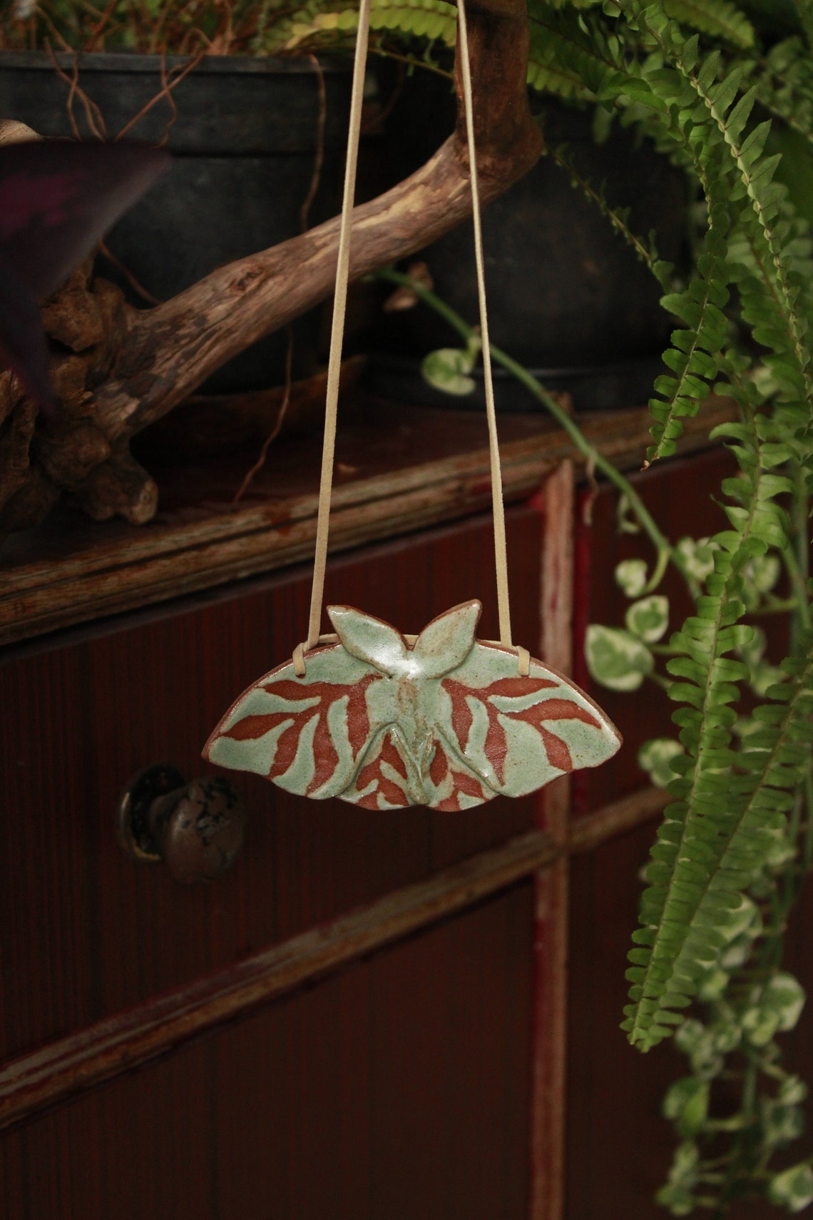 Patanga Ornaments Handmade Ceramic Moths Hanging Decoration Limited ...