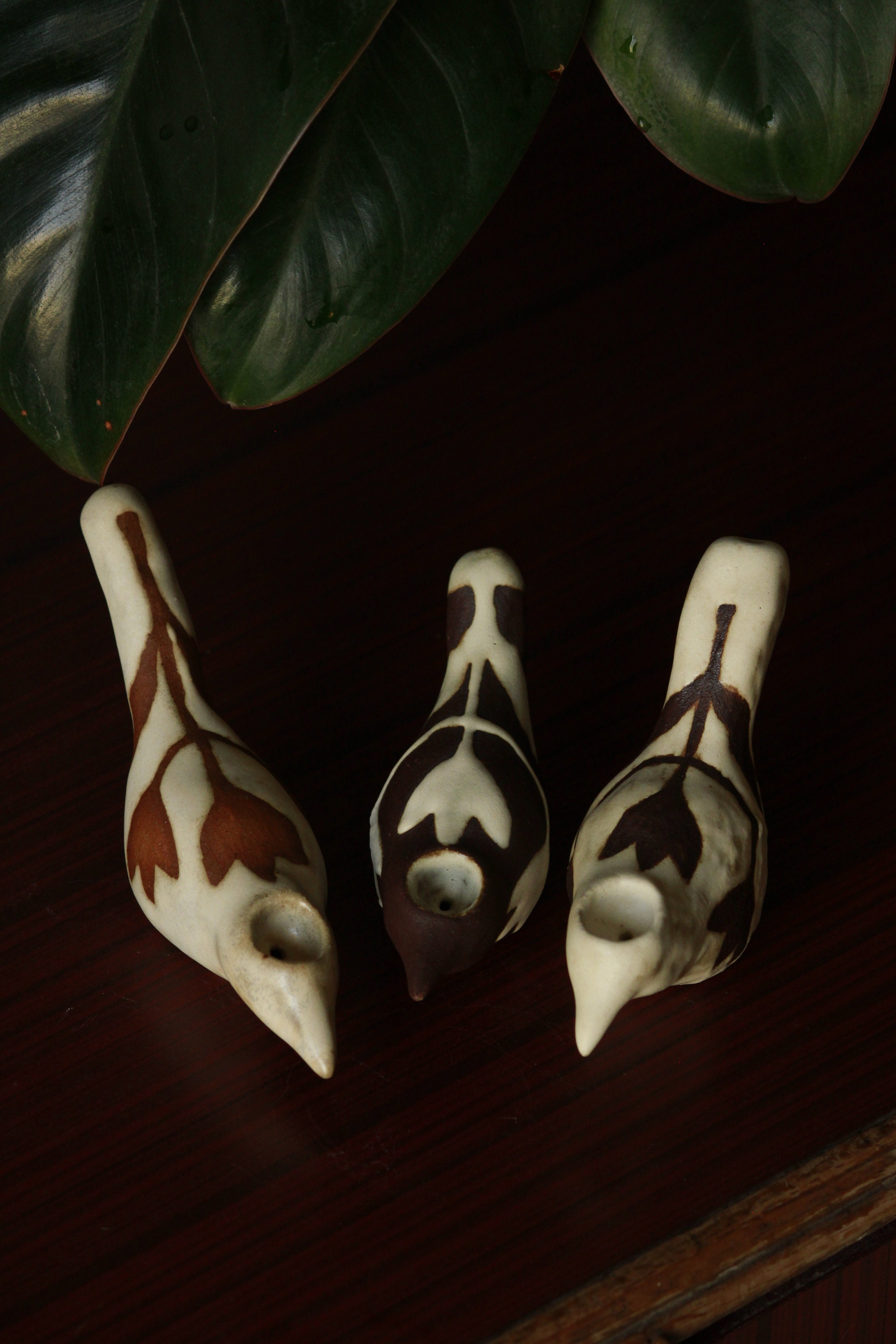 Bird Pipe Handcrafted Ceramic Clay Bird Figurine Tobacco Smoking Pipe ...