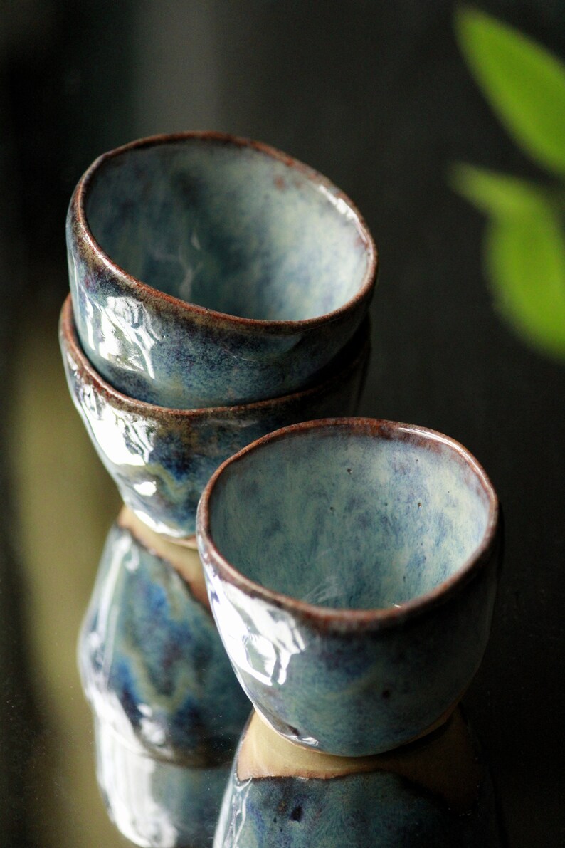 Vāri Collection | Set of 3 Cups | Handcrafted Ceramic Cup Set | Rustic ...