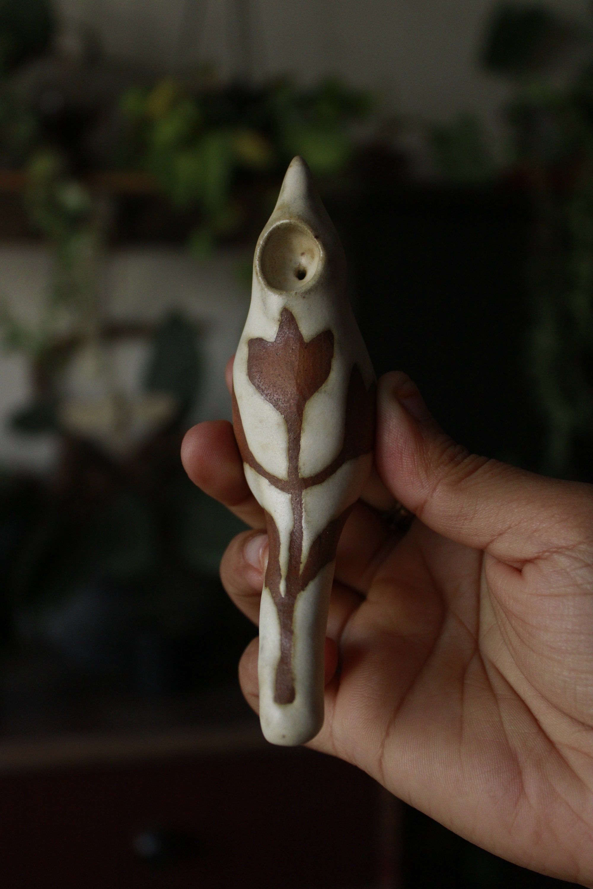 Bird Pipe Handcrafted Ceramic Clay Bird Figurine Tobacco Smoking Pipe ...