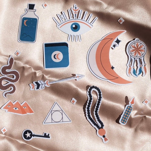 Labradorite Vinyl Sticker Blue Pink Purple Gold Stickers - Etsy