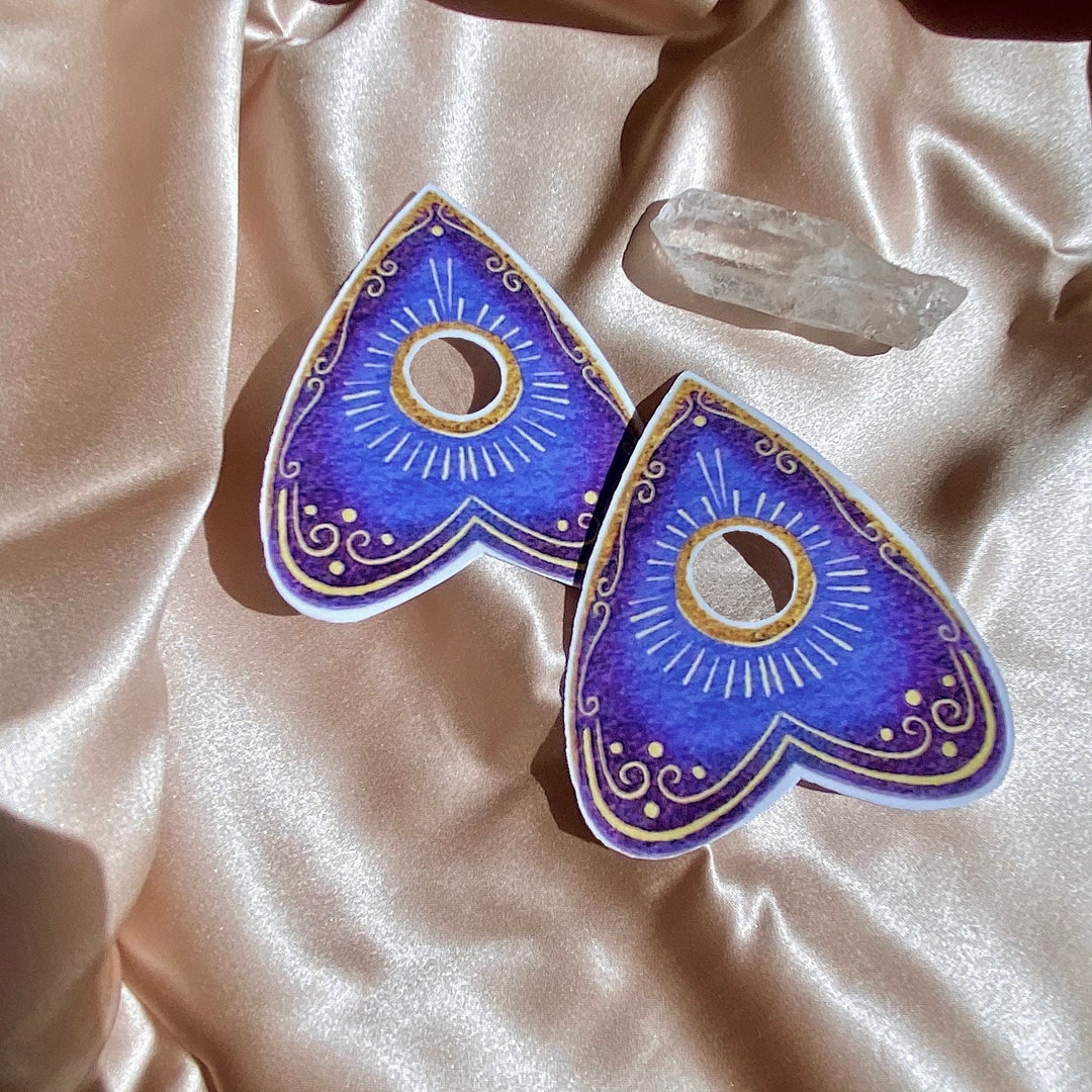 Ouija Planchette Vinyl Sticker | Witchy Waterproof Water Bottle Laptop ...