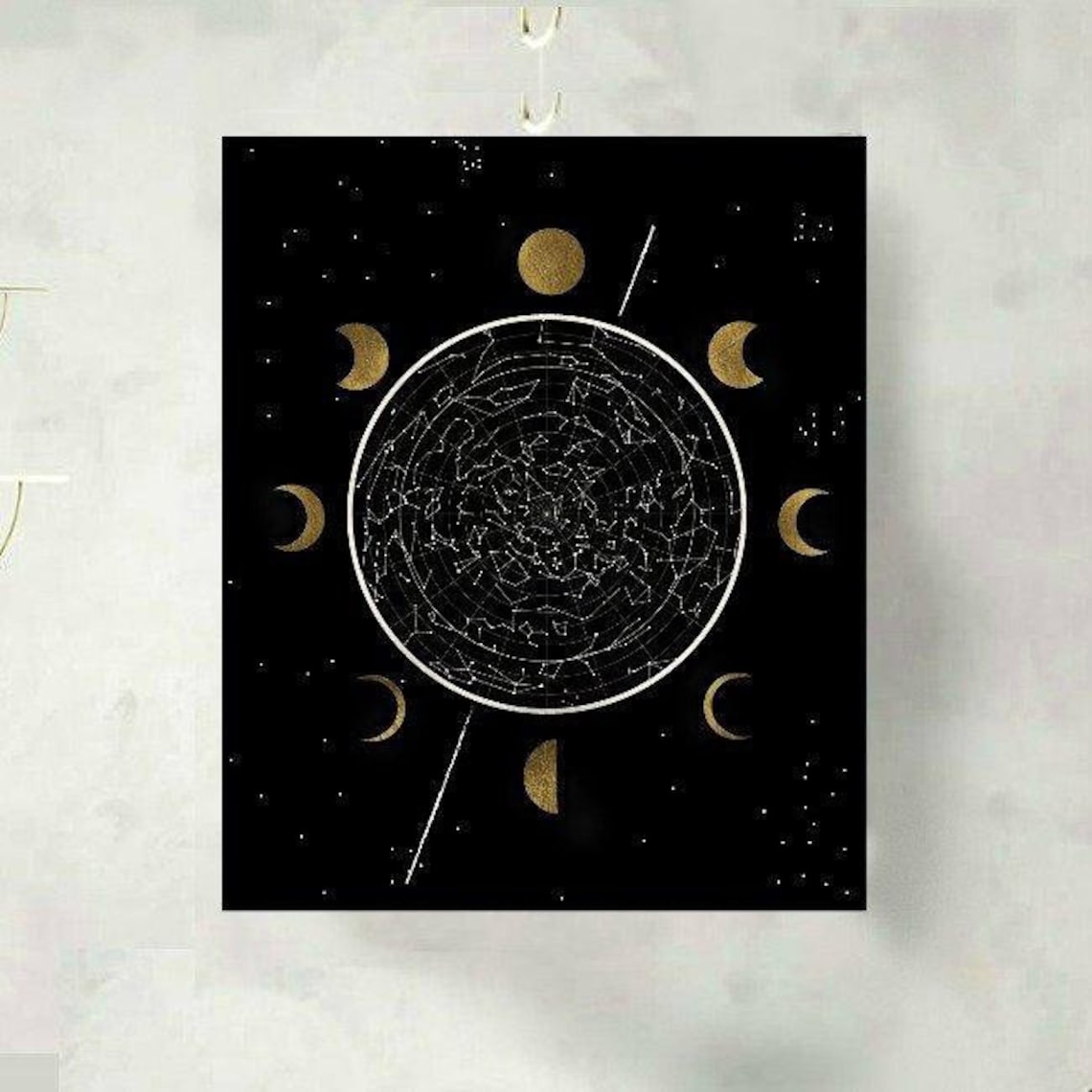 Celestial Constellation Art Print Clouds Celestial Lunar - Etsy
