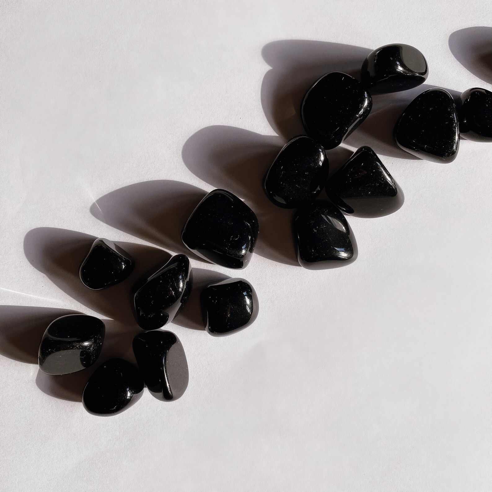 Obsidian Tumbled Stone Black Crystal Mineral Specimen - Etsy