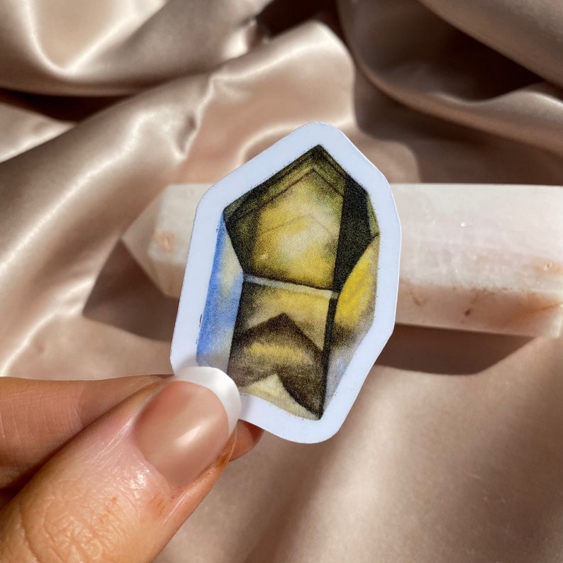 Green Fluorite Vinyl Sticker | Crystal Stickers | Waterproof Water ...
