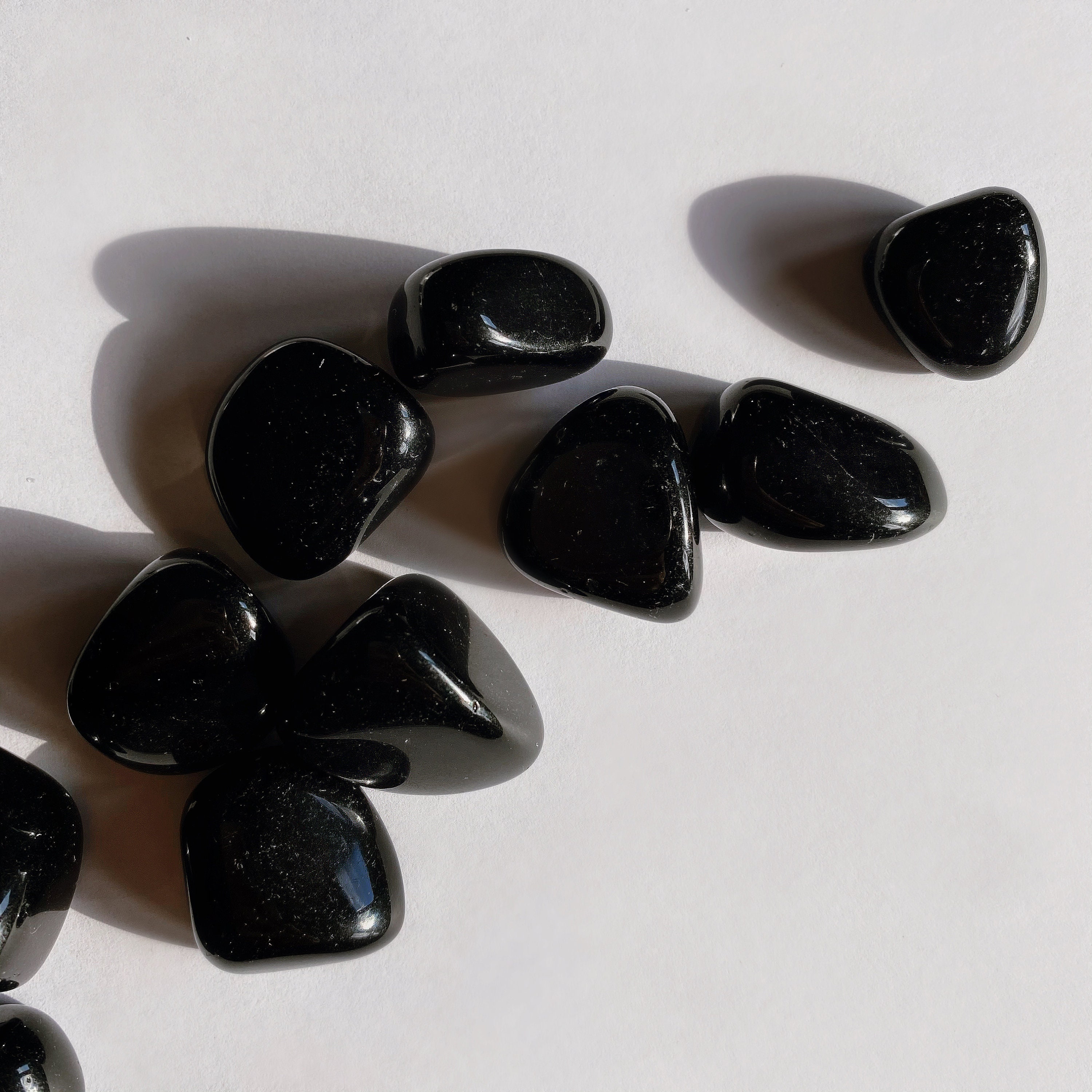 Obsidian Tumbled Stone Black Crystal Mineral Specimen | Etsy