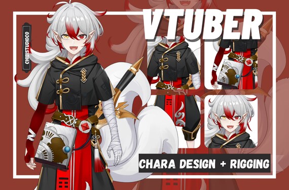 Custom LIVE2D Vtuber Model / Vtuber Commission / Vtuber Design - Etsy
