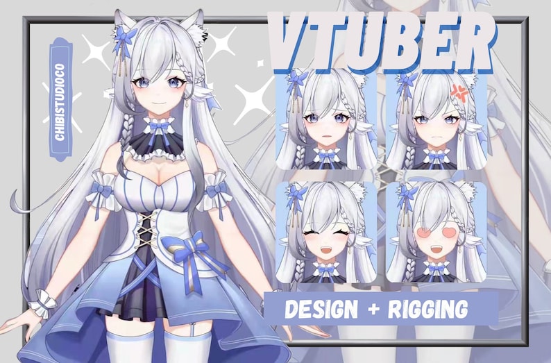 Custom LIVE2D Vtuber Model / Vtuber Commission / Vtuber Design - Etsy