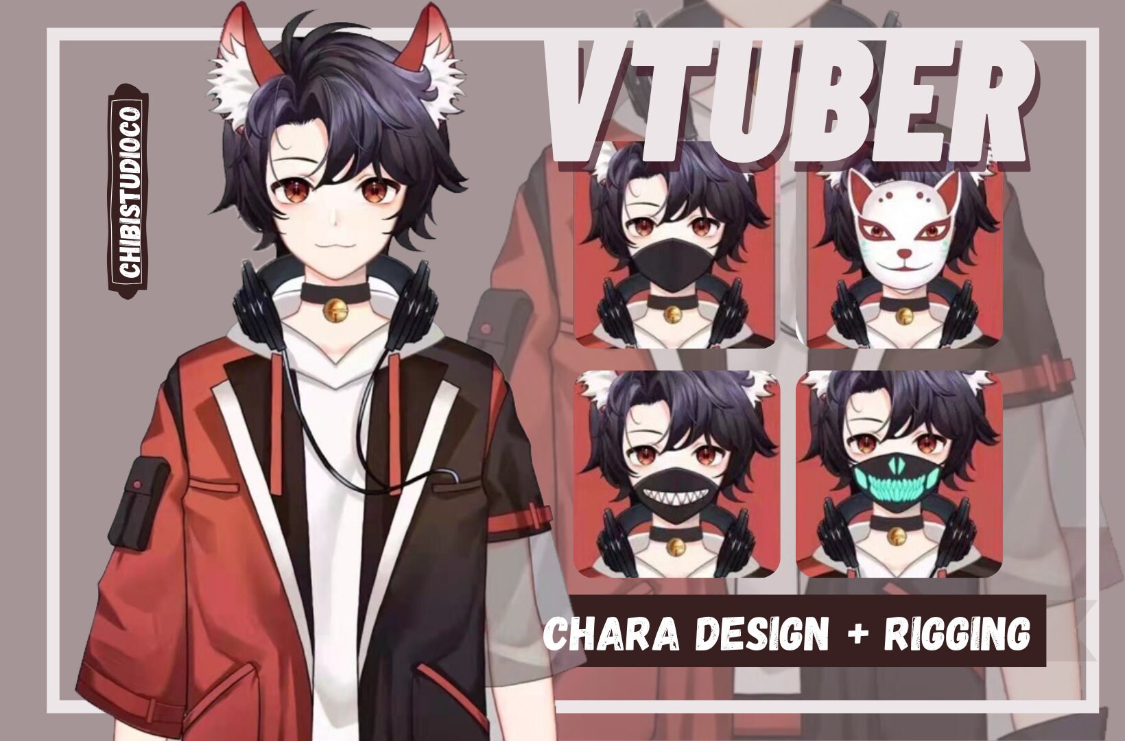 Custom LIVE2D Vtuber Model / Vtuber Commission / Vtuber Design - Etsy ...