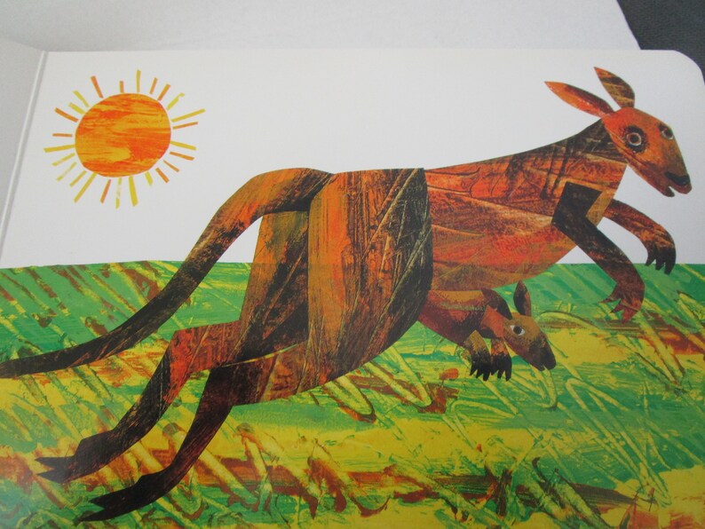 Eric Carle Board Book-does a Kangaroo Have a Mother Too - Etsy