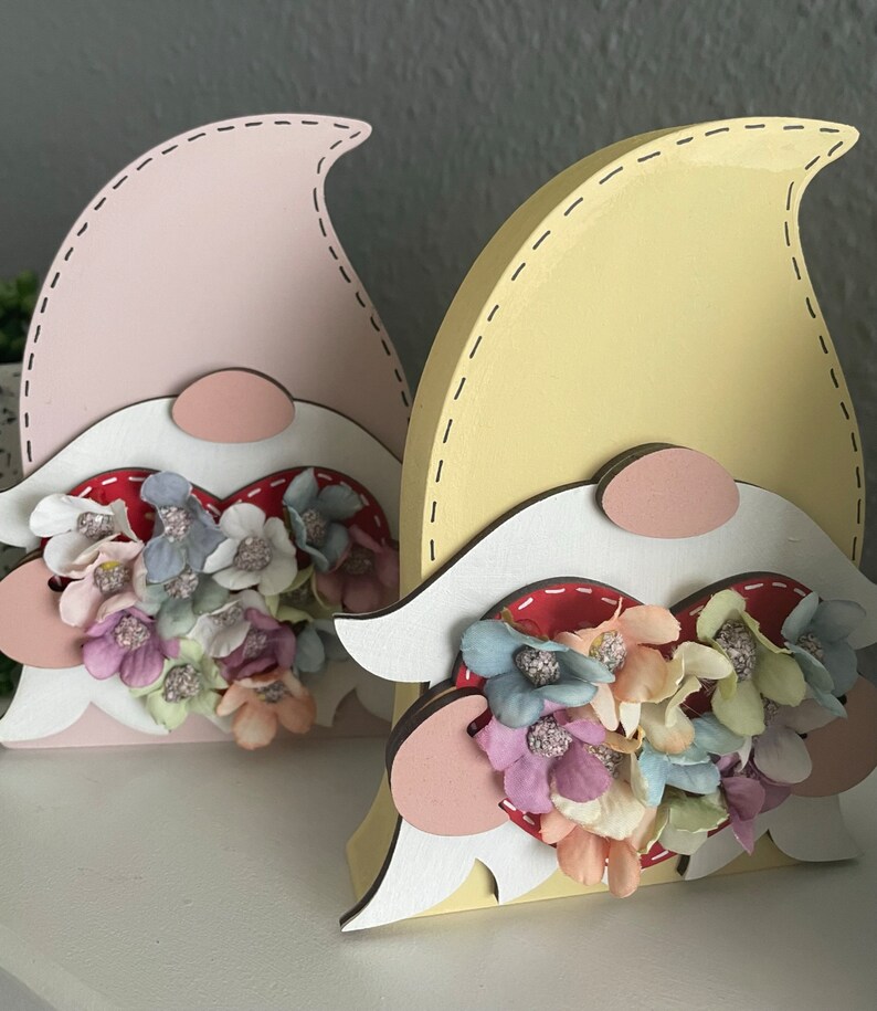 Floral Gonk, Gonk With Flowers, Gonk for Mum, Gonk Lover, Gonk Gift ...