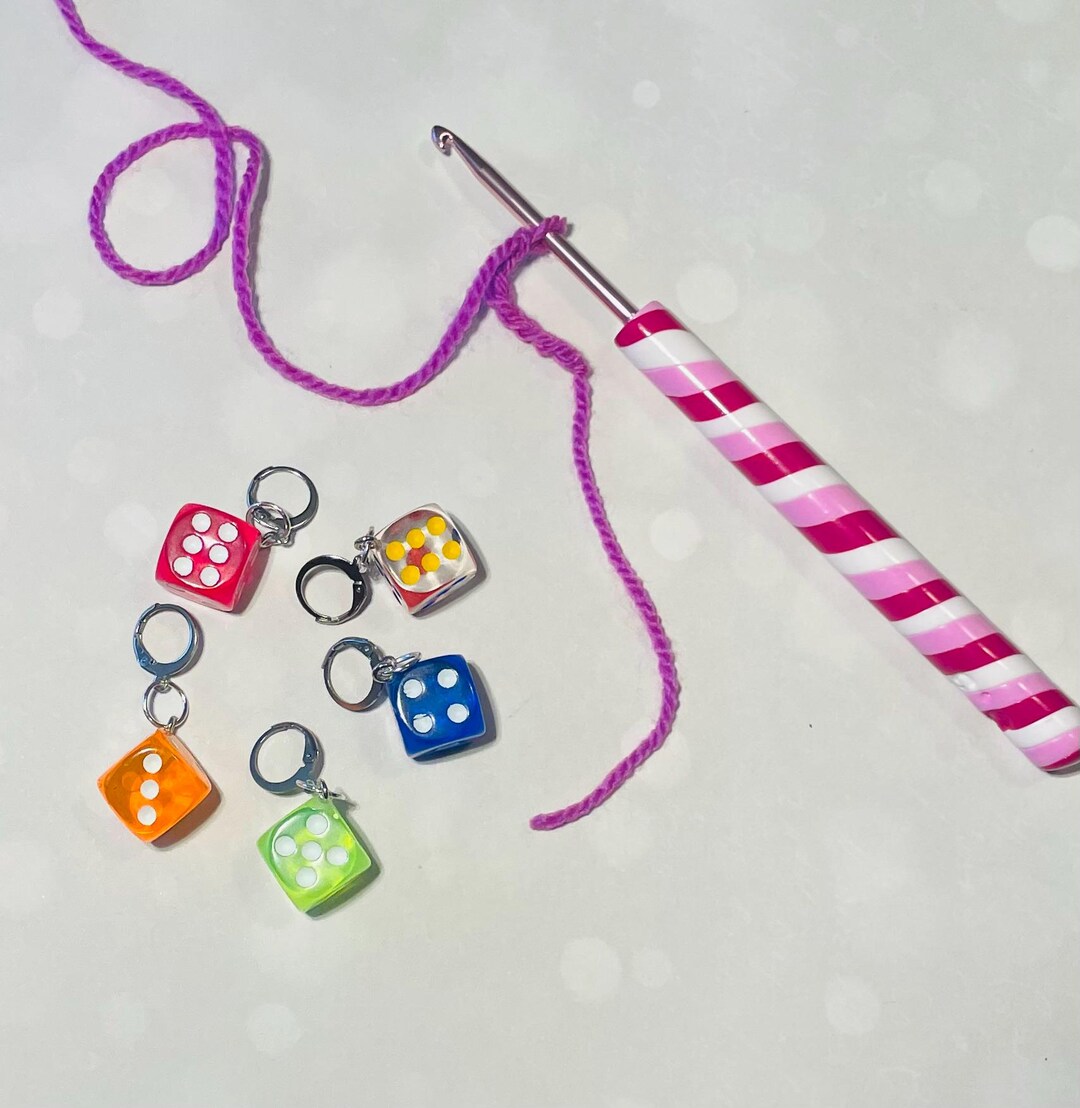 Set of 5 Resin Stitch Markers, Stitch Markers Crochet, Stitch Markers ...