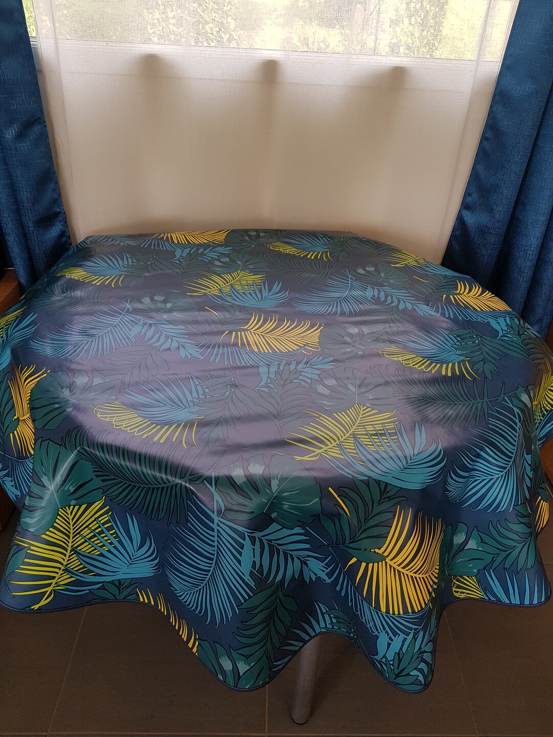 Toile cirée ronde 150cm de large - Etsy France