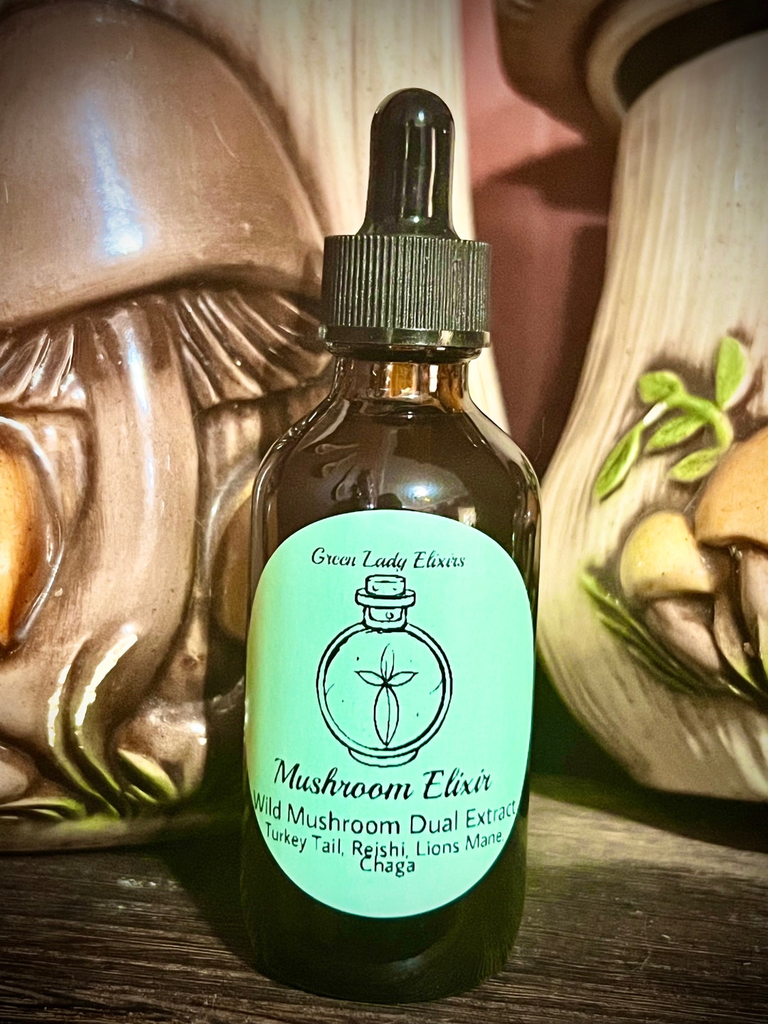 Mushroom Elixir: Wild Mushroom Dual Extract Tincture - Etsy