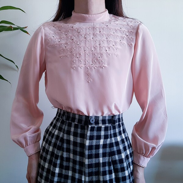 Button Back Blouse - Etsy