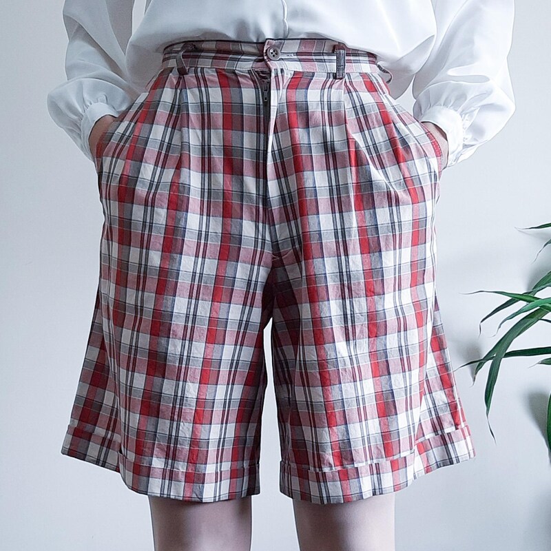 Madras Plaid Shorts - Etsy