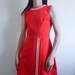 Vintage 60s 70s Red Mod Dress Shift Dress Size M Medium Go Go Dress ...