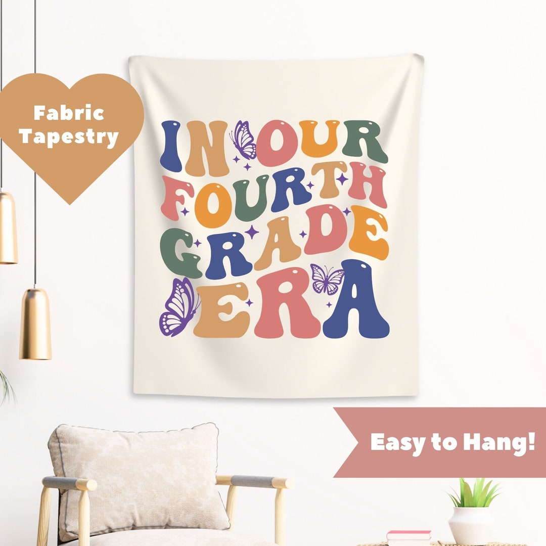 4th Grade Classroom Decor, Retro Teacher Decor, Boho Classroom Wall Art ...