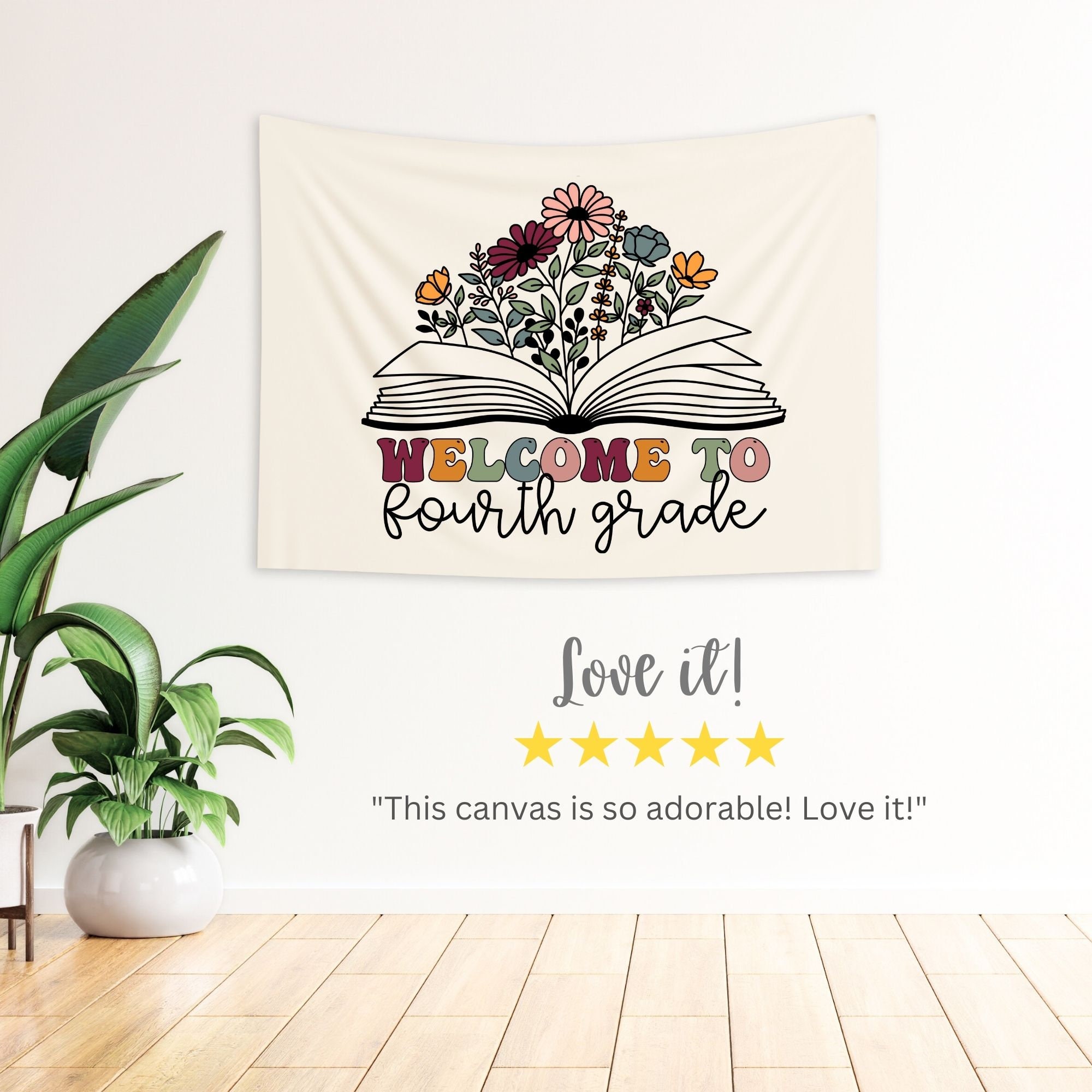 Fourth Grade Classroom Wall Art, Classroom Tapestry for 4th Grade ...