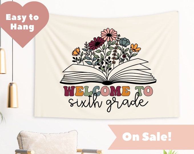 Wildflowers Classroom Wall Decor for 6th Grade, Classroom Wall Art ...