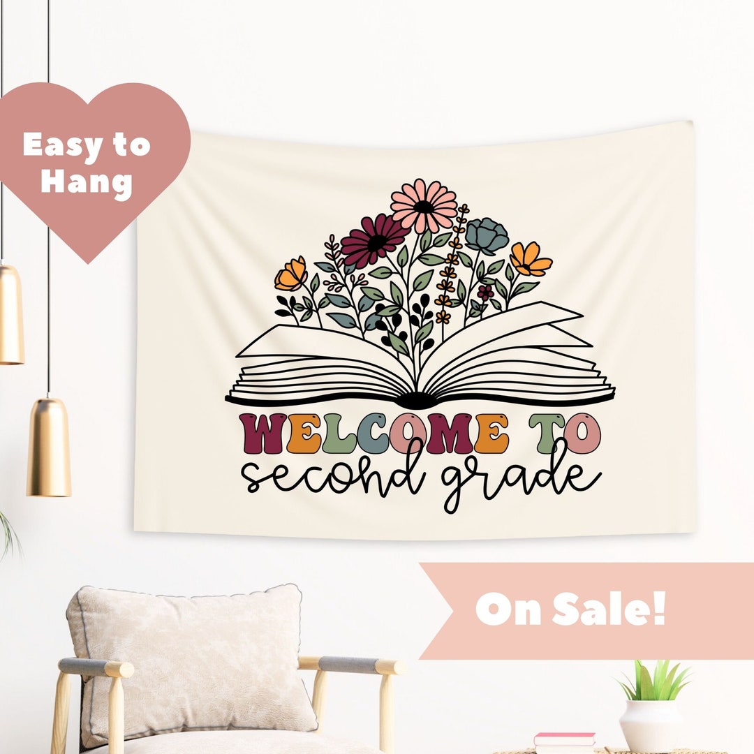 Wildflowers Classroom Wall Art, 2nd Grade Teacher Gifts, Welcome to ...