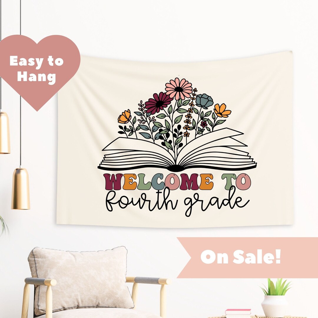 Fourth Grade Classroom Wall Art, Classroom Tapestry for 4th Grade ...