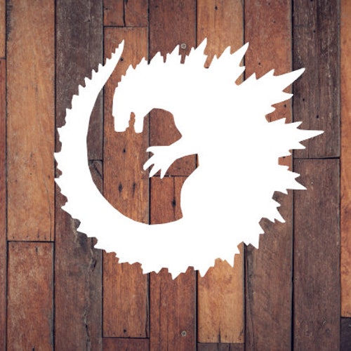 Godzilla Windshield Decal Godzilla Corner Godzilla Vinyl Decal - Etsy