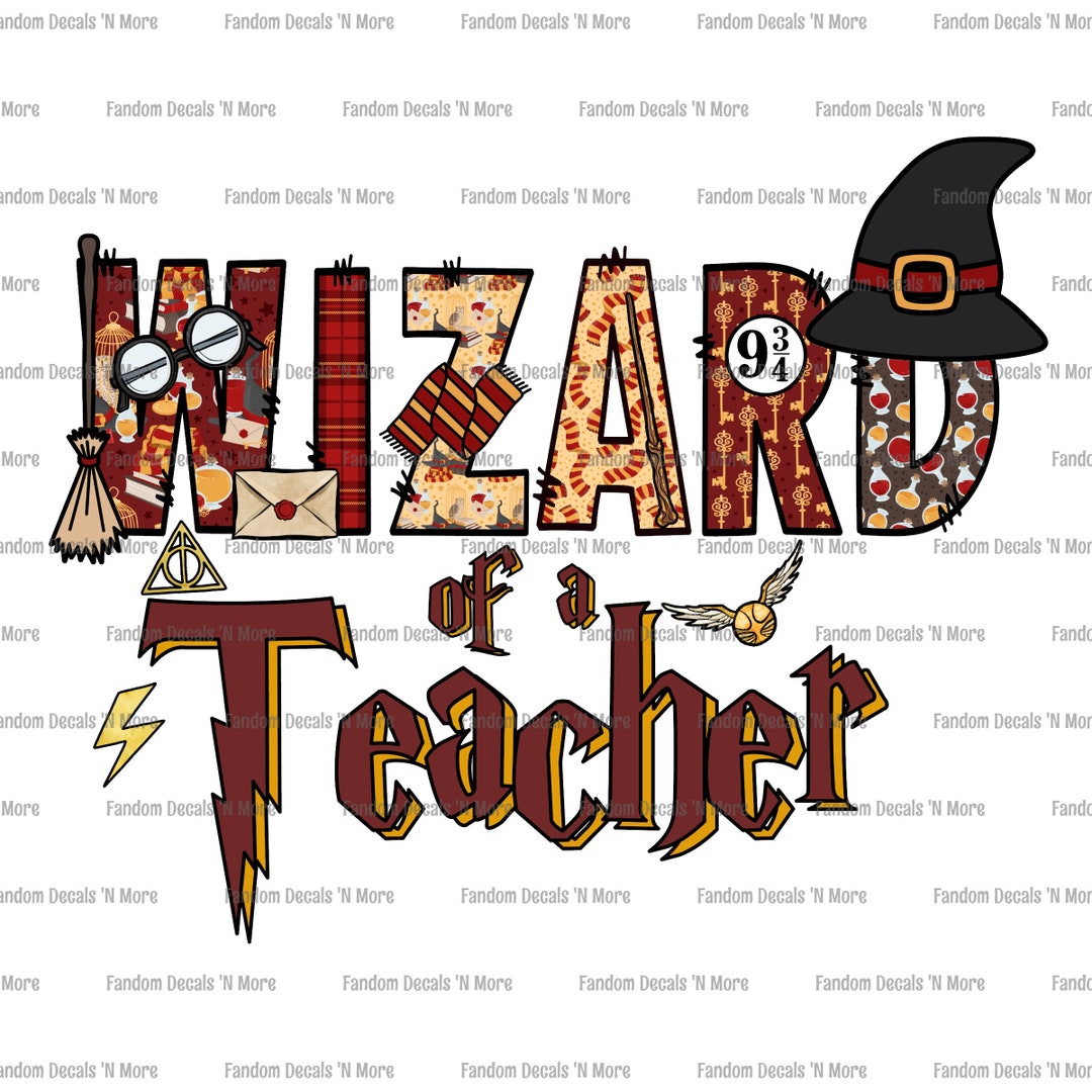 Wizard of a Teacher Png/teacher Png/teacher Design/teacher Sublimation ...