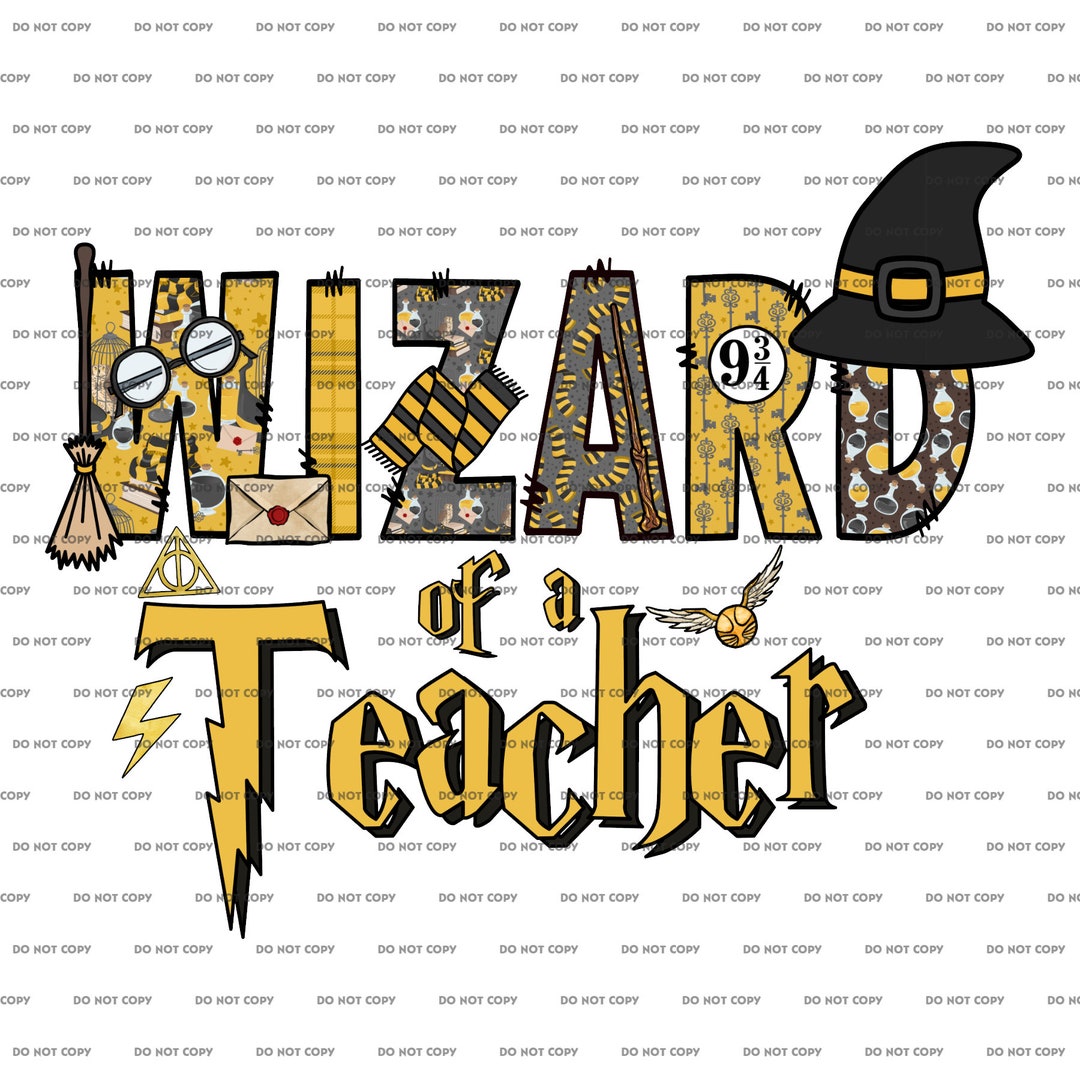 Wizard of a Teacher Png/teacher Png/teacher Design/teacher Sublimation ...