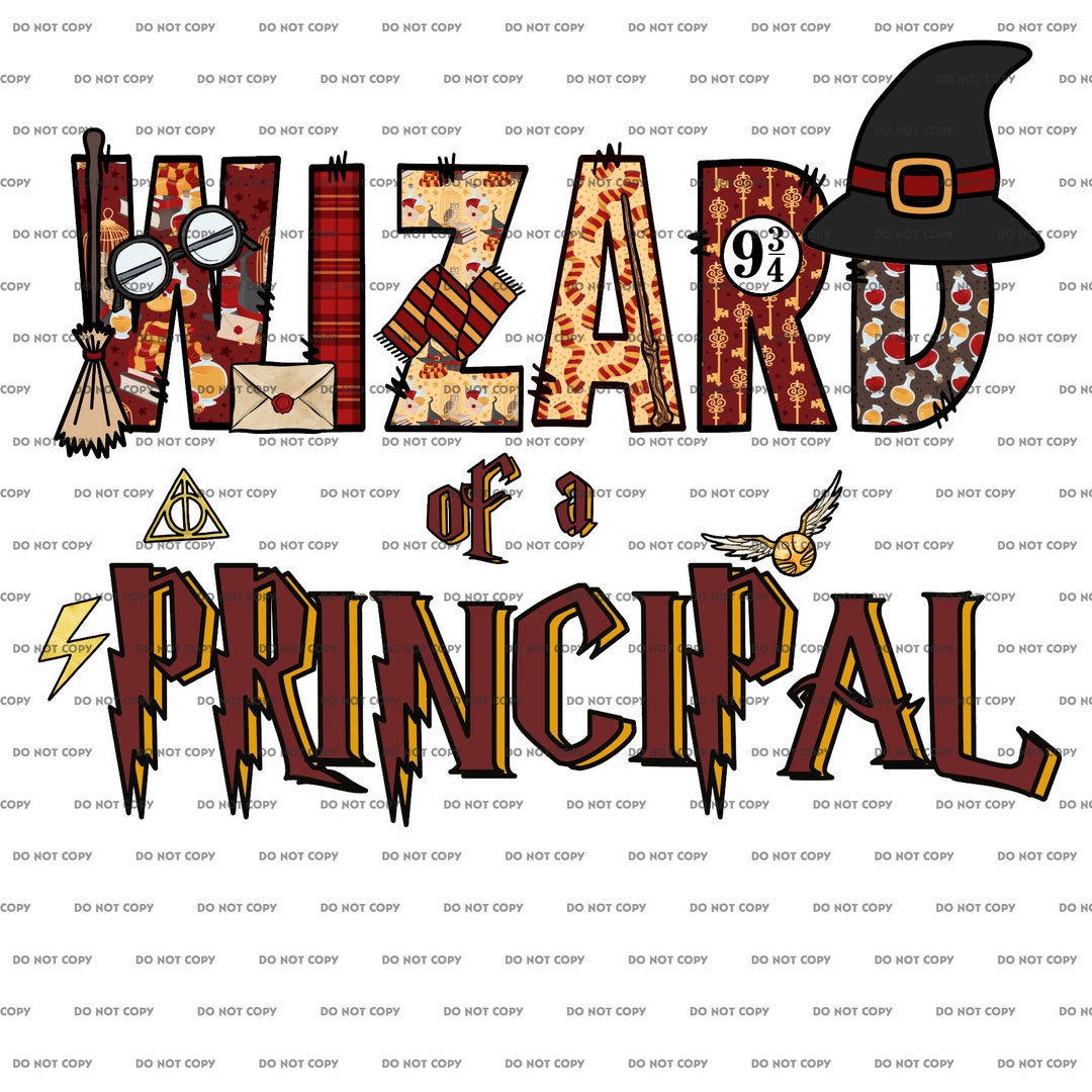 Wizard of a Principal PNG, Magical School Design (digital Download) - Etsy