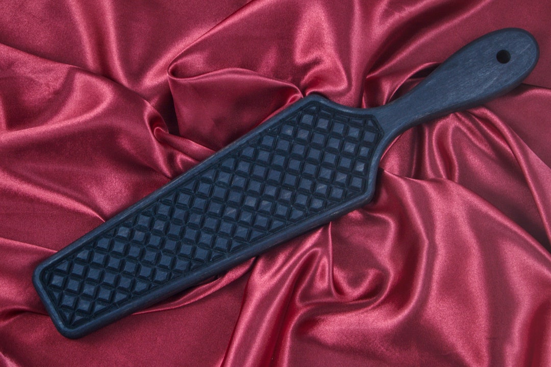 Branding BDSM Spanking Paddle - Over the Knee With a Waffle Imprint ...