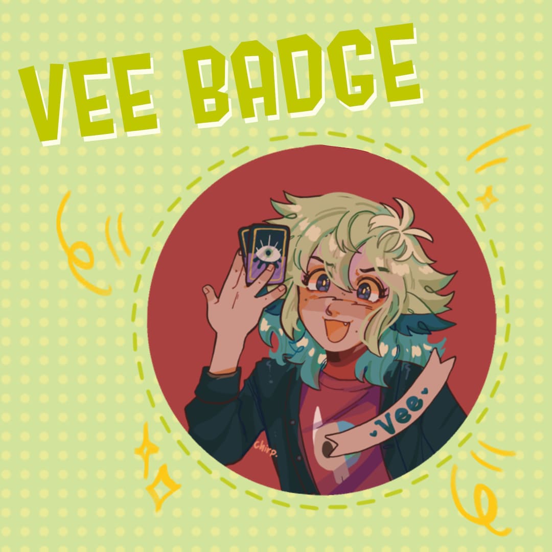 TOH Vee Round Badge - Etsy