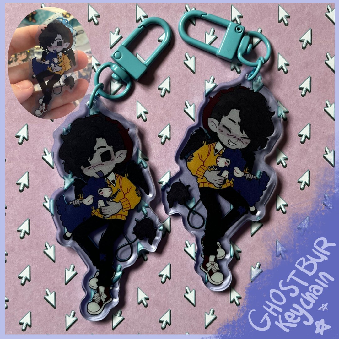 DSMP Ghostbur Double-sided Transluscent Acrylic Keychain - Etsy UK
