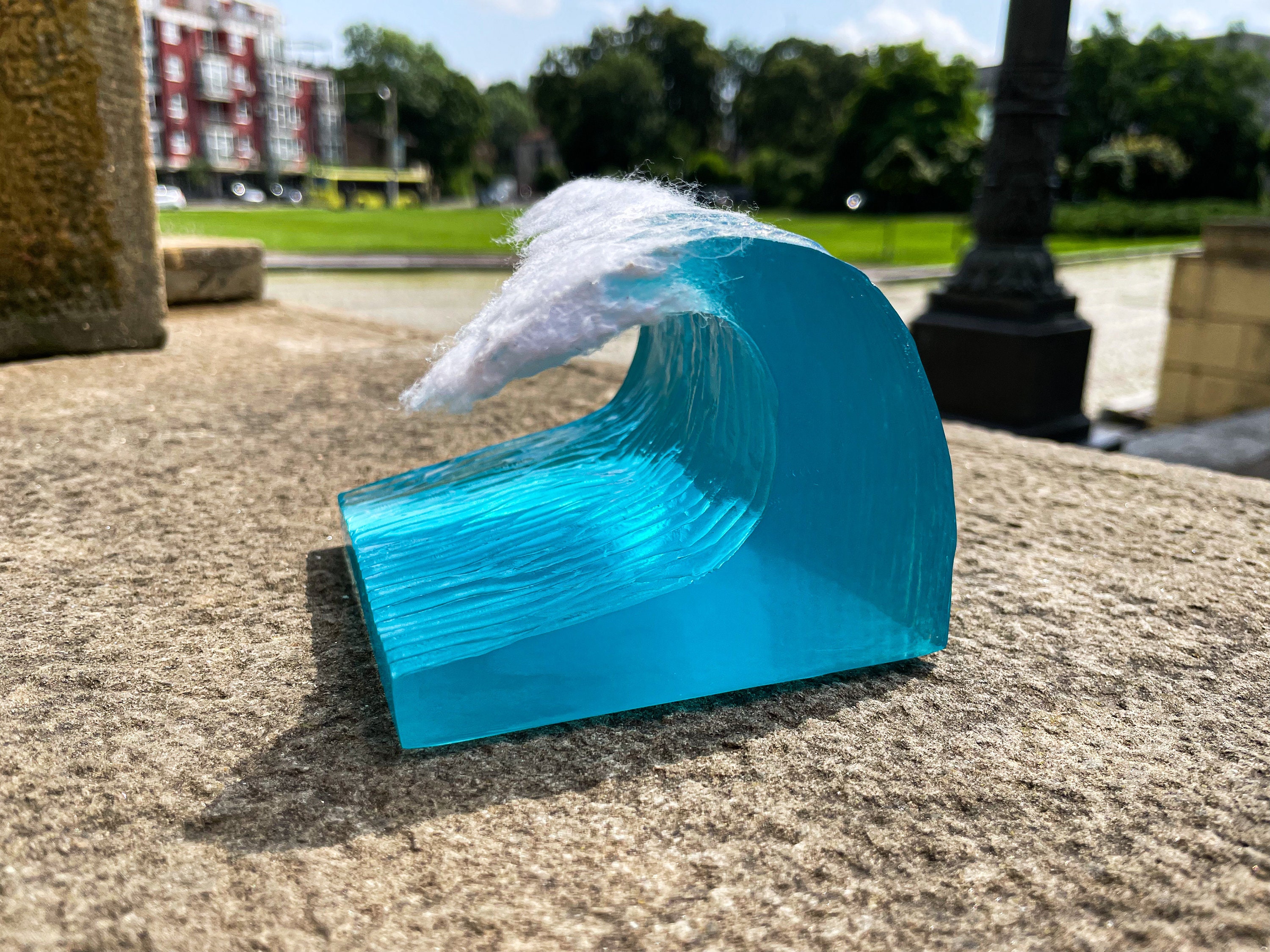 Sea Wave From Epoxy Resin, Handmade Ocean Wave, Sea Wave Made of Resin ...