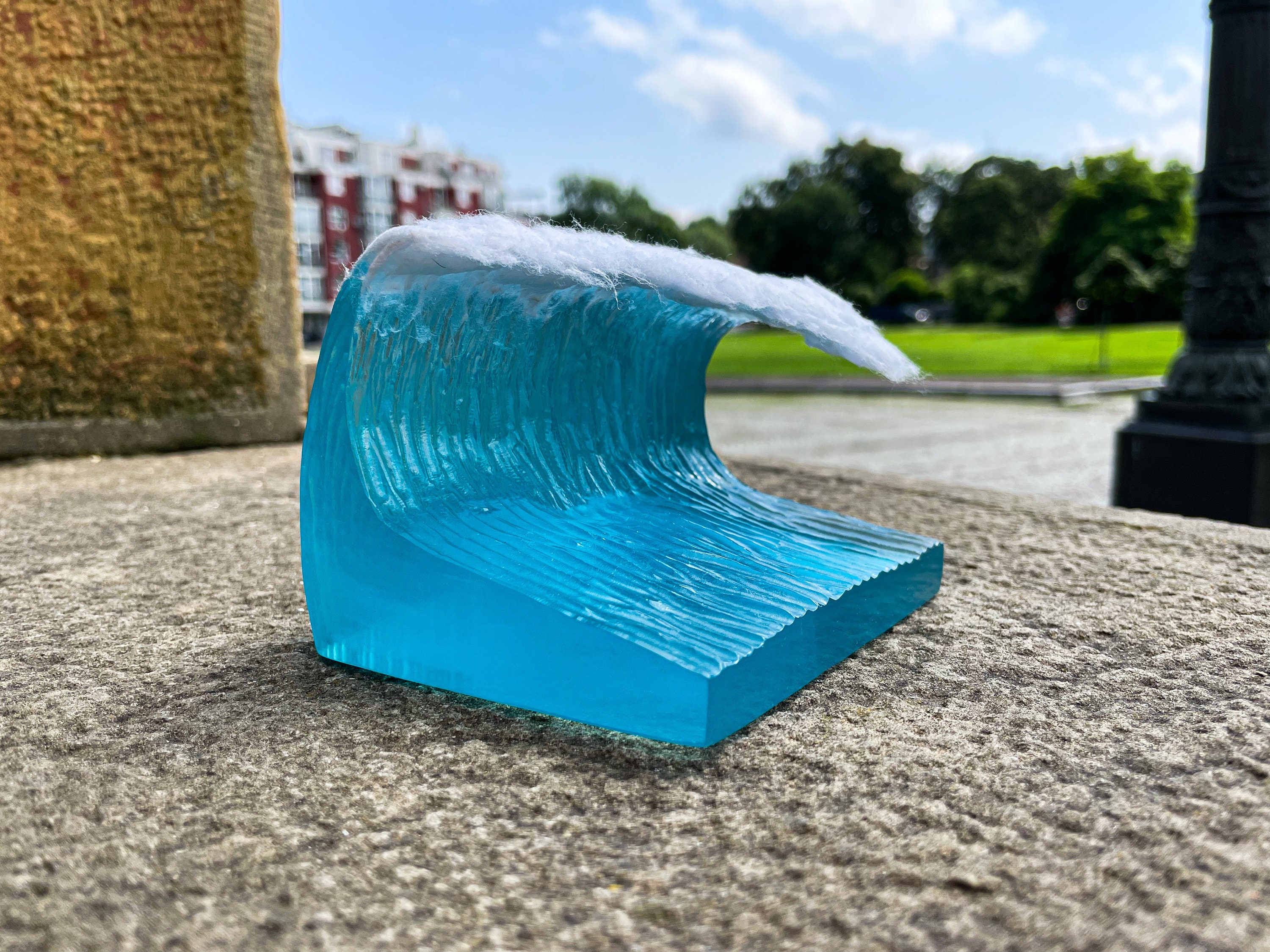 Sea Wave From Epoxy Resin, Handmade Ocean Wave, Sea Wave Made of Resin ...