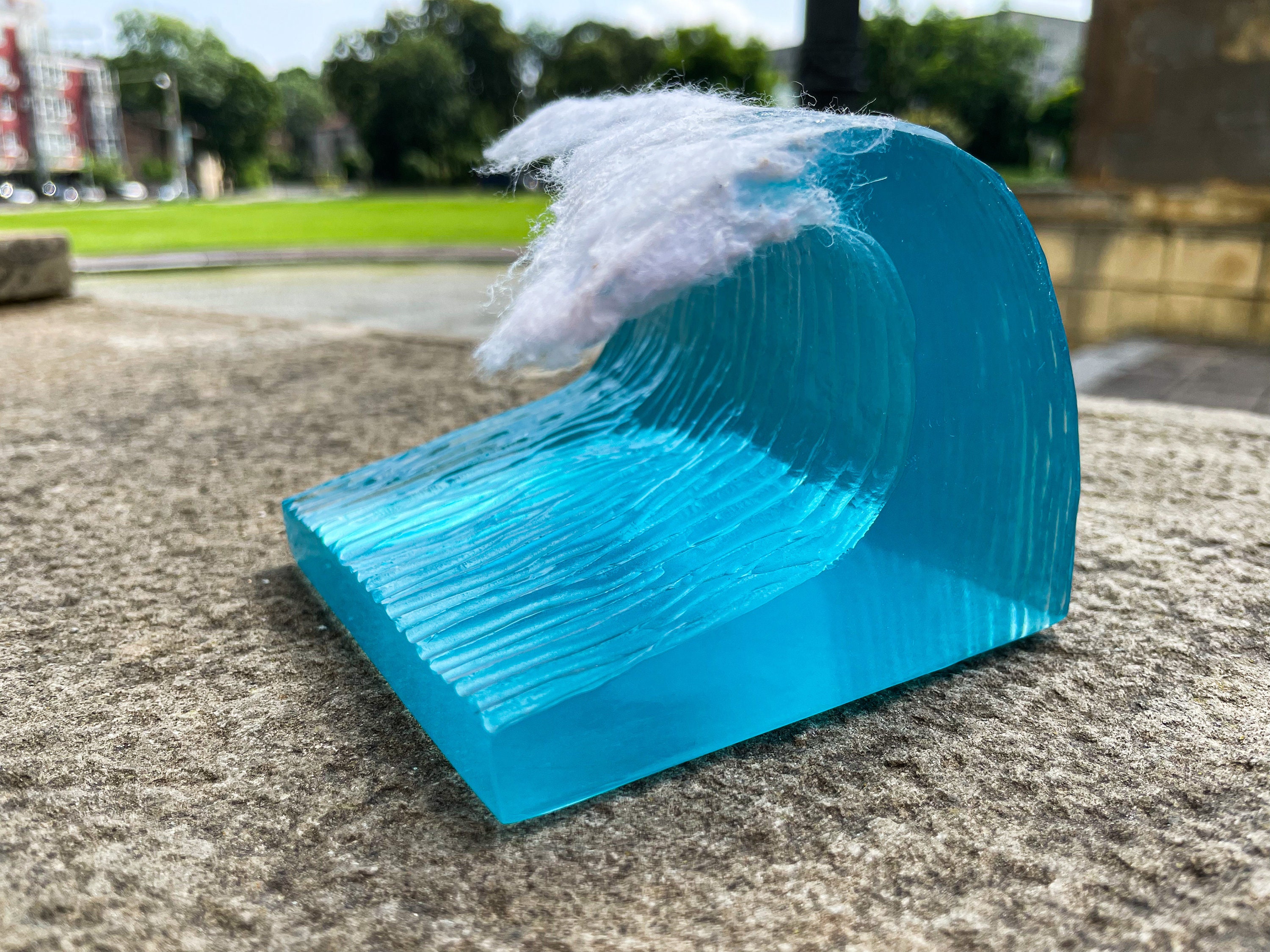Sea Wave From Epoxy Resin, Handmade Ocean Wave, Sea Wave Made of Resin ...