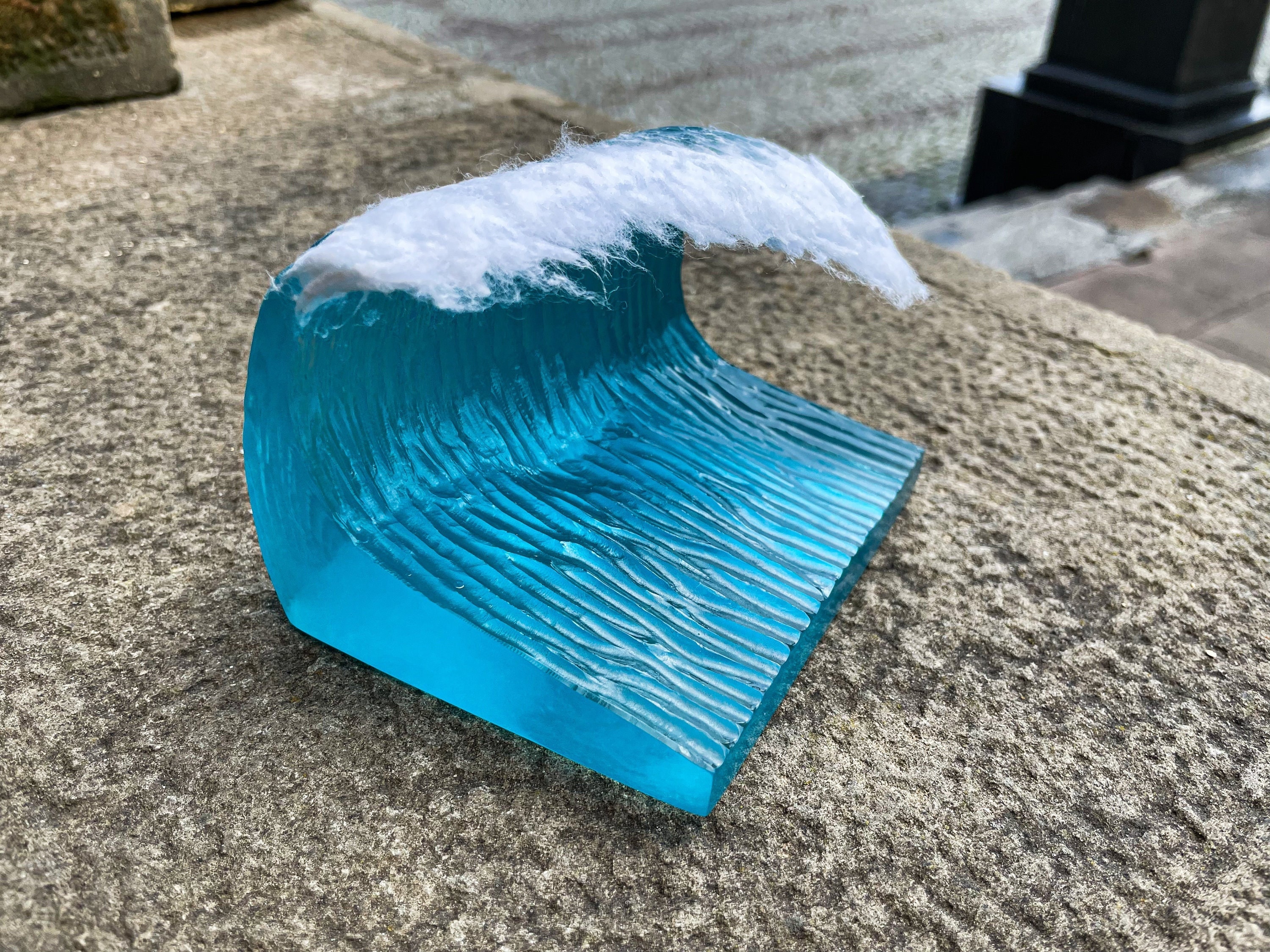 Sea Wave From Epoxy Resin, Handmade Ocean Wave, Sea Wave Made of Resin ...