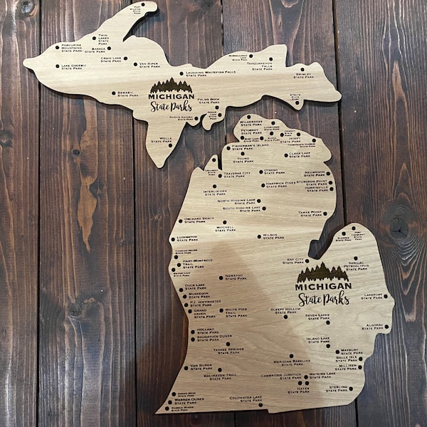 Michigan State Parks Camping Sign - Etsy