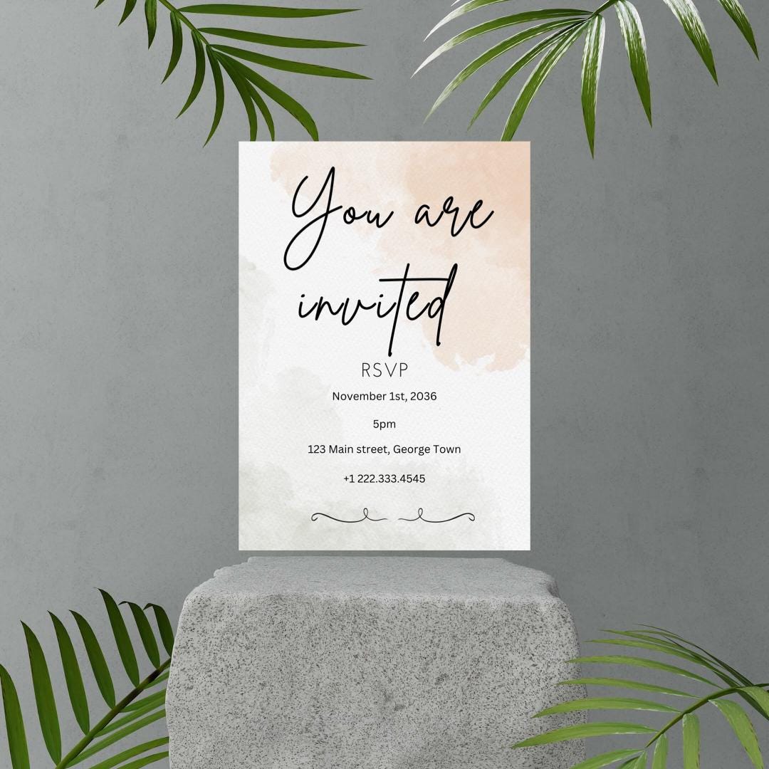 Generic Invitation - Etsy